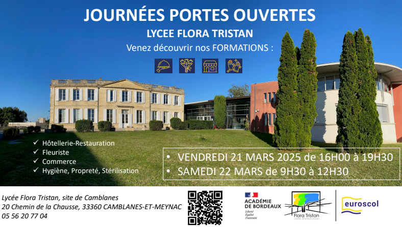 Portes ouvertes 2025 - Lycée Professionnel Flora Tristan